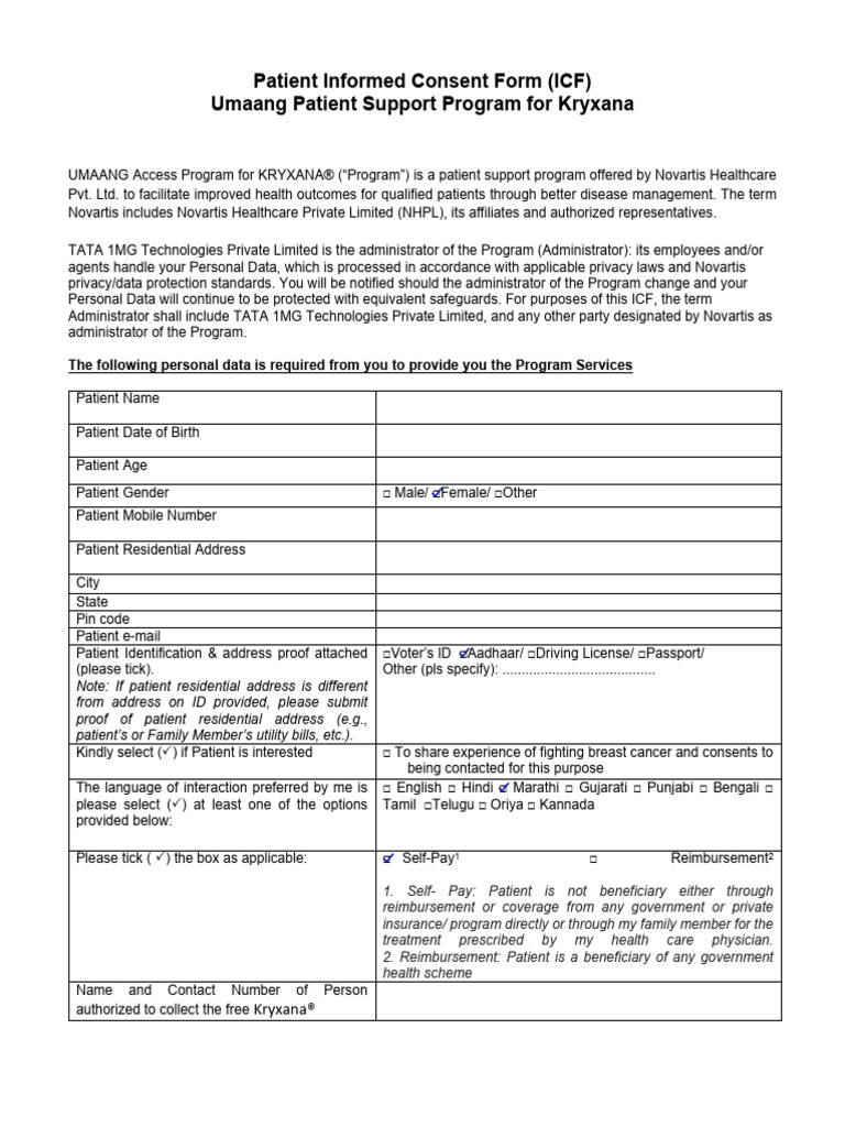 Kryxana PSP ICF P3 Approved-May 2024 | PDF | Consent | Informed Consent