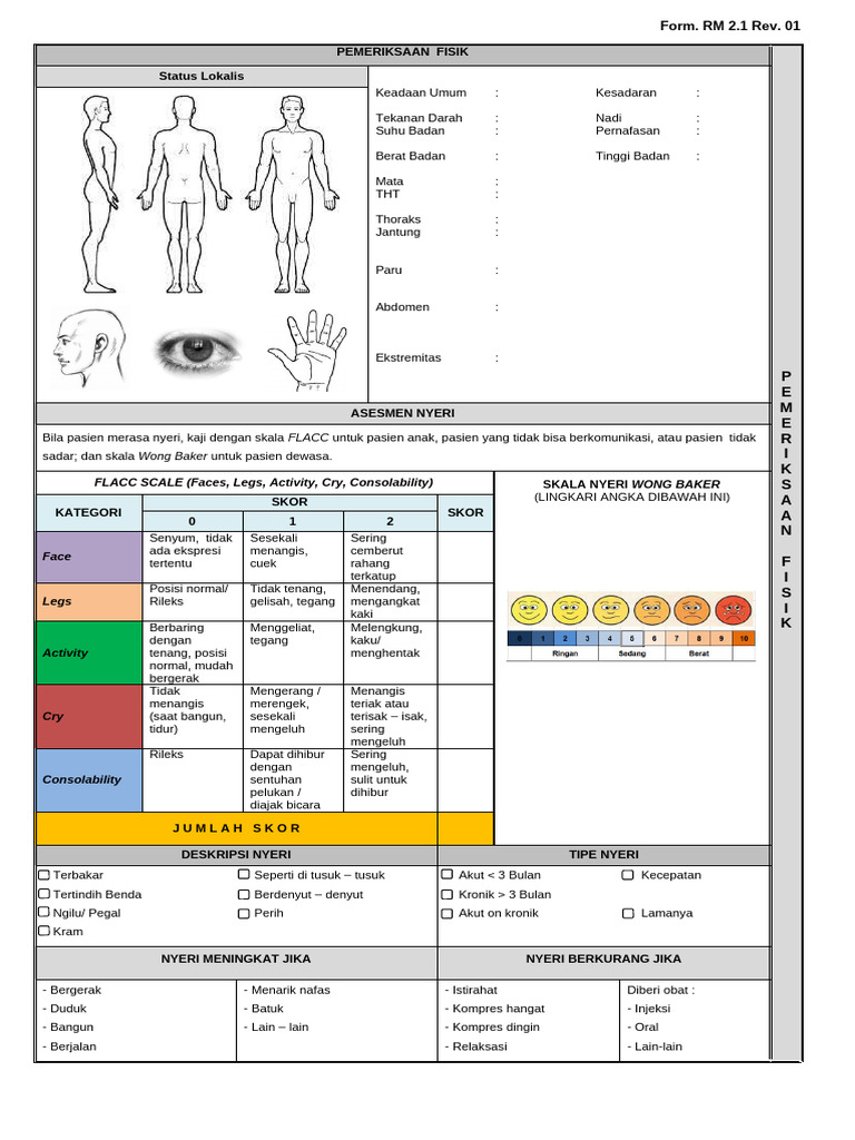 PEMERIKSAAN FISIK Form2 | PDF