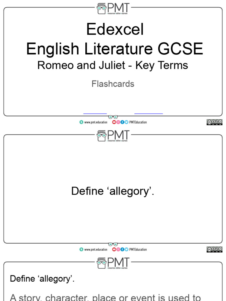 Key Terms Flashcards - Romeo and Juliet - Edexcel English Literature ...