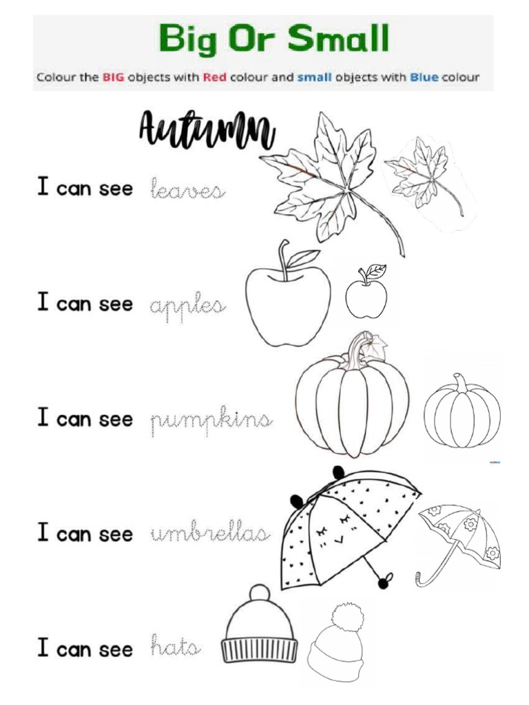 Opposite Small and Big - Autumn | PDF