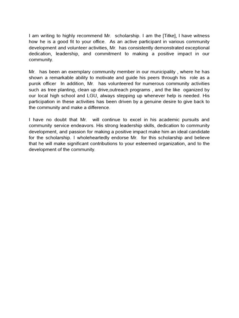 Leadership recommendation [body format] | PDF