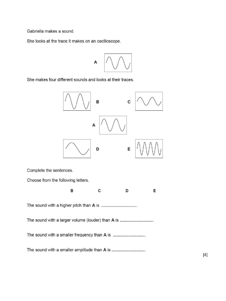 Sound Checkpoint Revision Questions | PDF