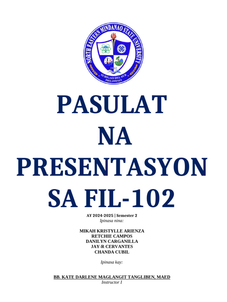 Written Report Filipino Group 10 - Panitikan Sa Mindanao | PDF