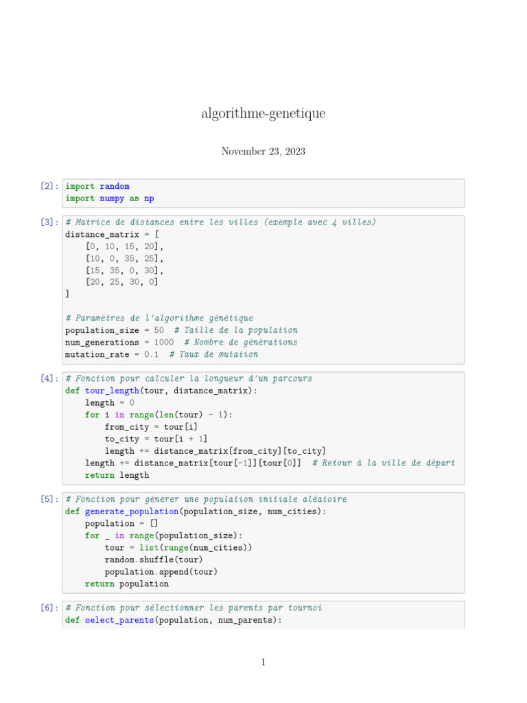 algorithme-genetique | PDF | Algorithme génétique | Génétique