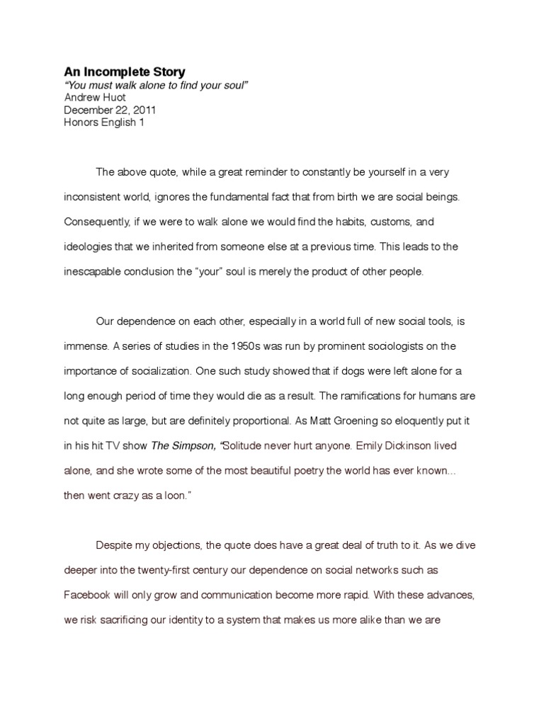 Navigating Our Incomplete Story | PDF | Social Science | Philosophy