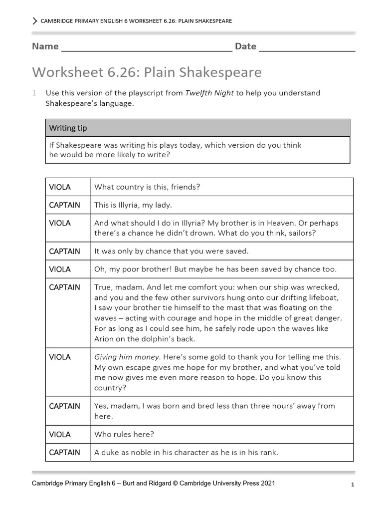 Shakespeare 2 - 1719653535789 | PDF | Twelfth Night