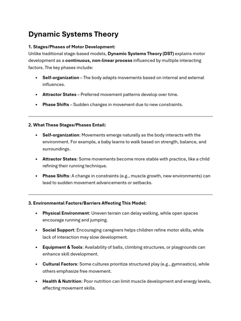 Phases of Motor Development Explained | PDF | Behavioural Sciences ...