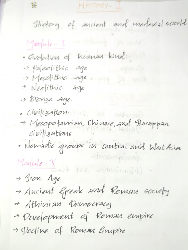 History Module 1 | PDF