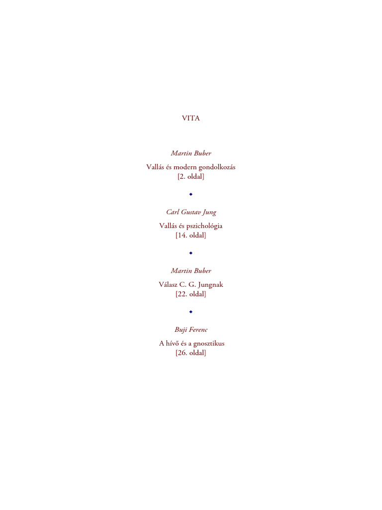 Buber és Jung | PDF