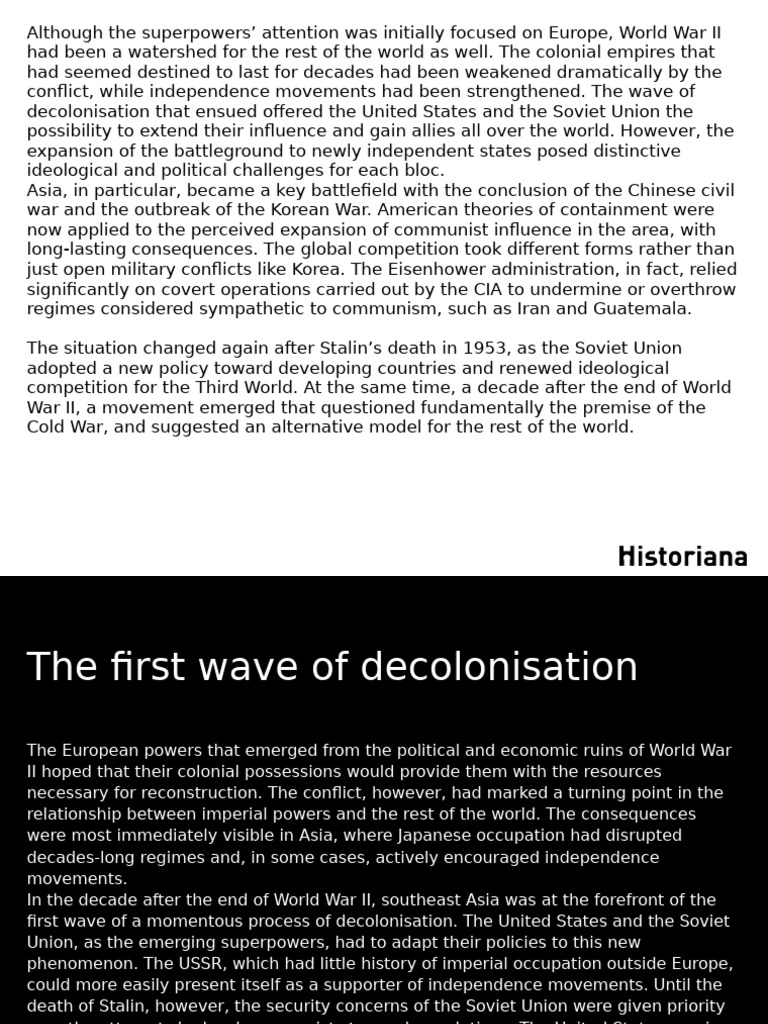 Decolonisation After World War II | PDF | Chiang Kai Shek | Kuomintang