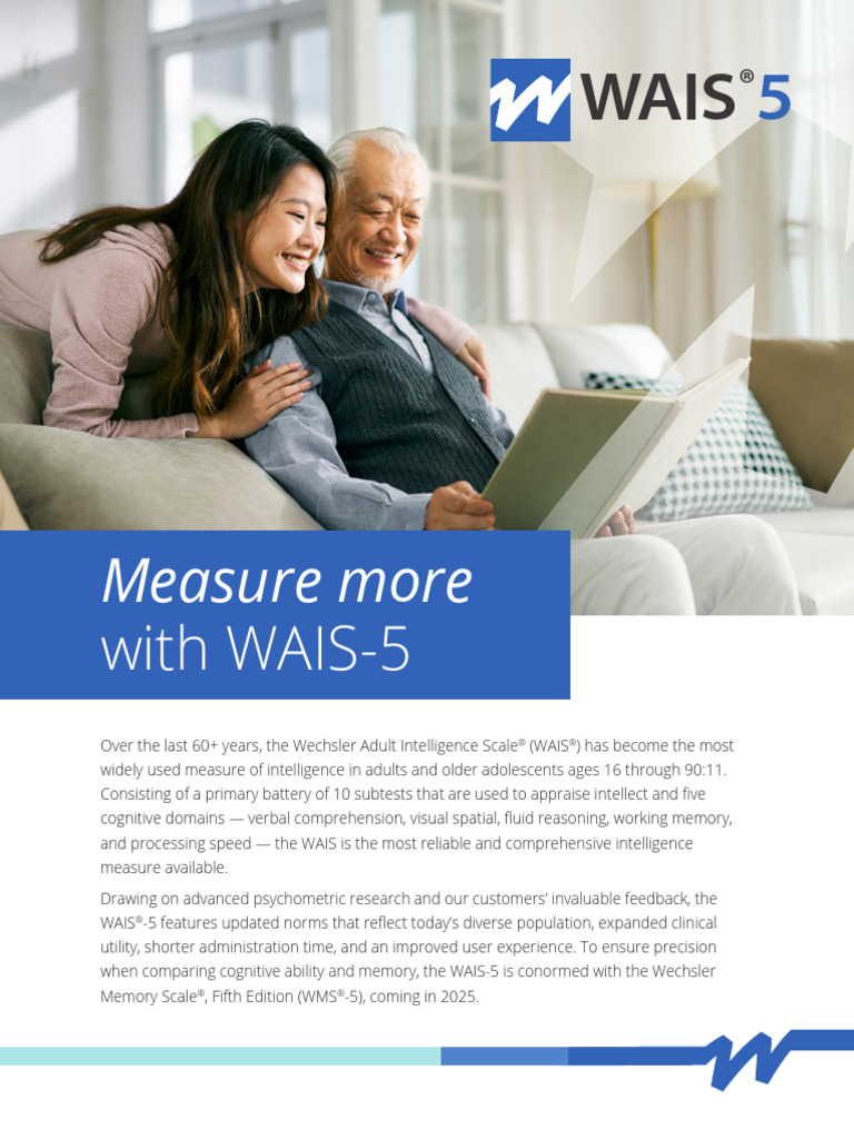 Wais 5 Overview Brochure | PDF | Wechsler Adult Intelligence Scale | Behavioural Sciences