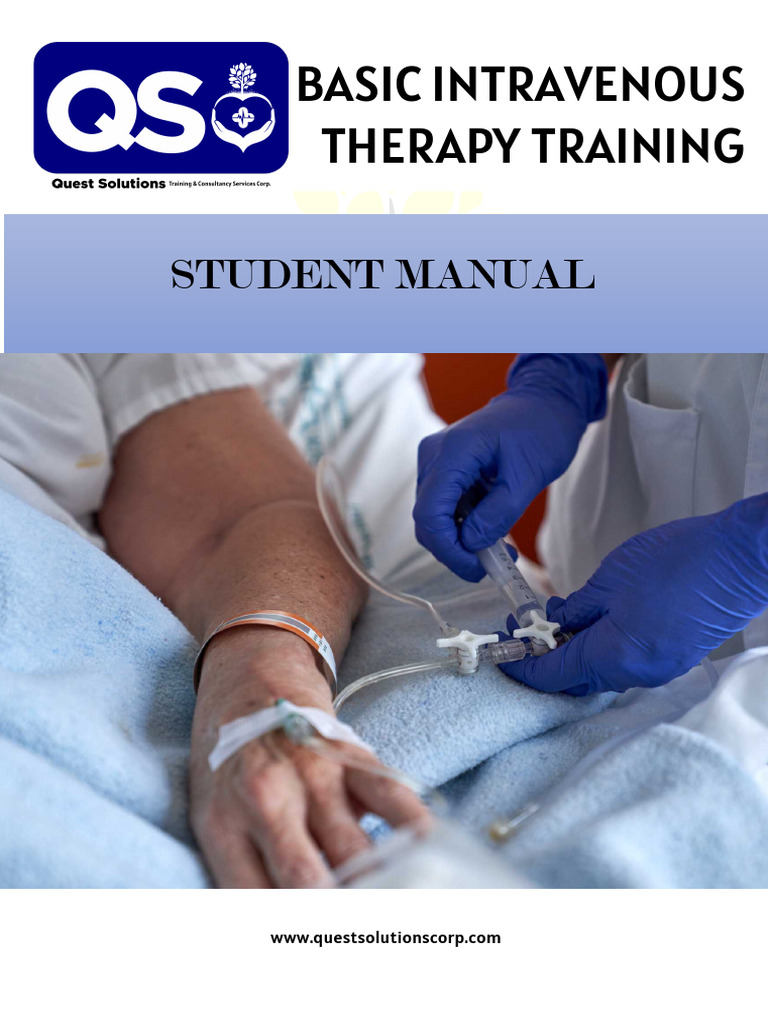 QUEST - Basic Intravenous Therapy Manual | PDF | Intravenous Therapy | Vein