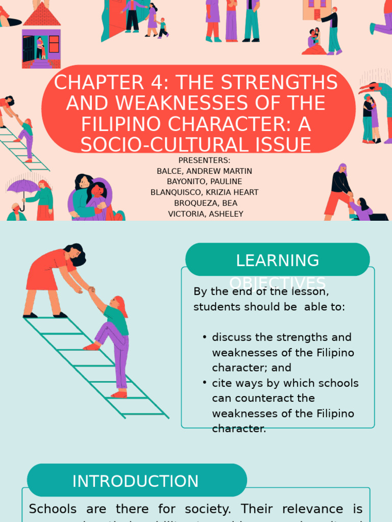 CHAPTER 4 The Strengths and Weaknesses of The Filipino Character A ...