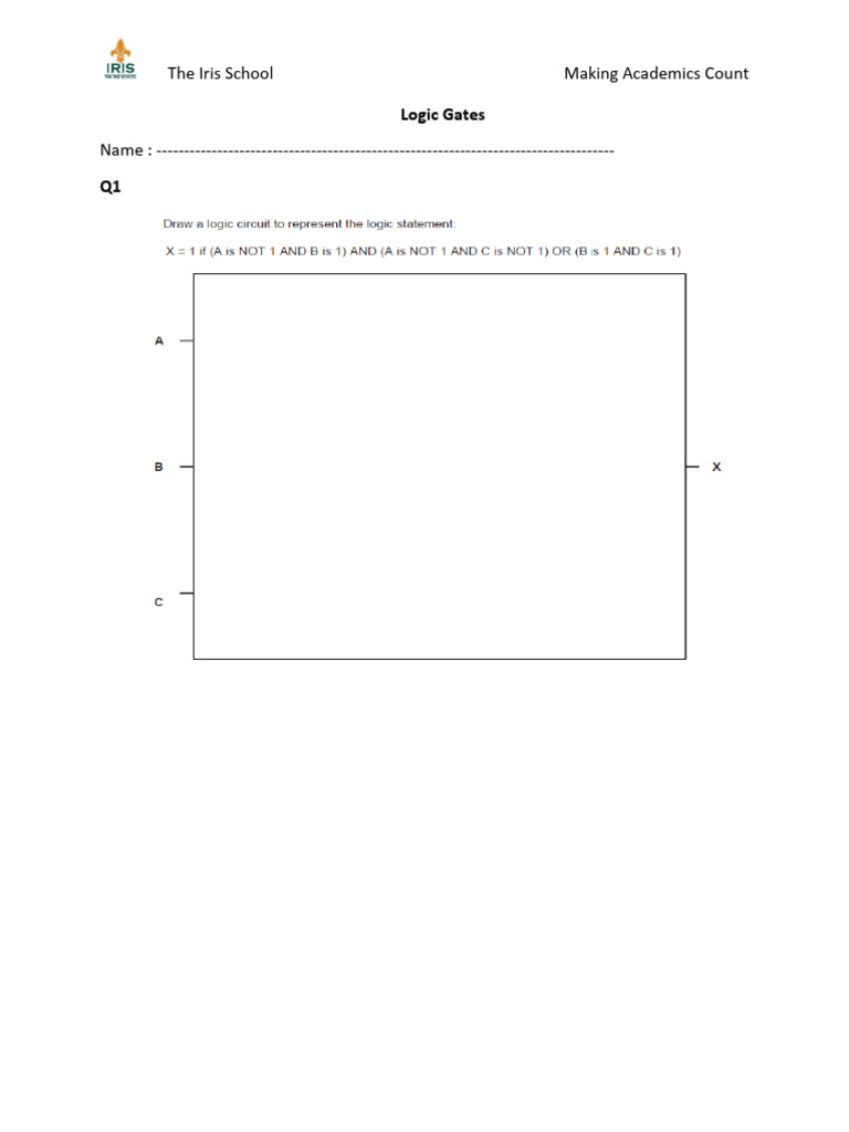 CS Logic Gate Questions | PDF