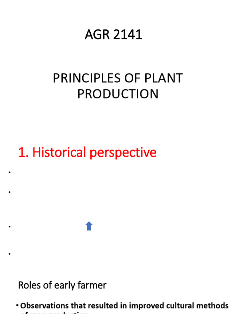 Agr 2141 Class 1 Slides 2025 | PDF | Seed | Plants