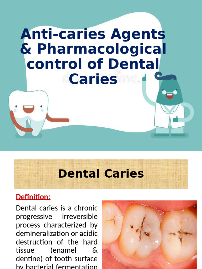 Anti-Caries Agents & Dental Caries Control | PDF | Fluoride | Tooth Enamel