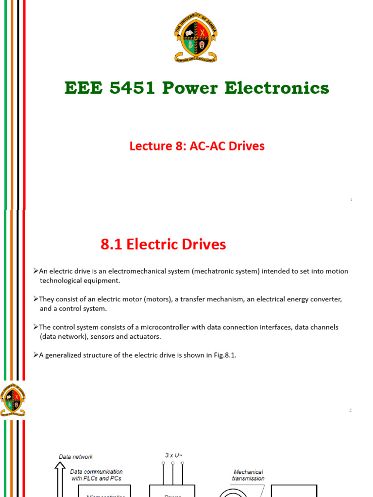EEE 5451-Lecture 8 AC-AC Drives | PDF | Electric Motor | Manufactured Goods