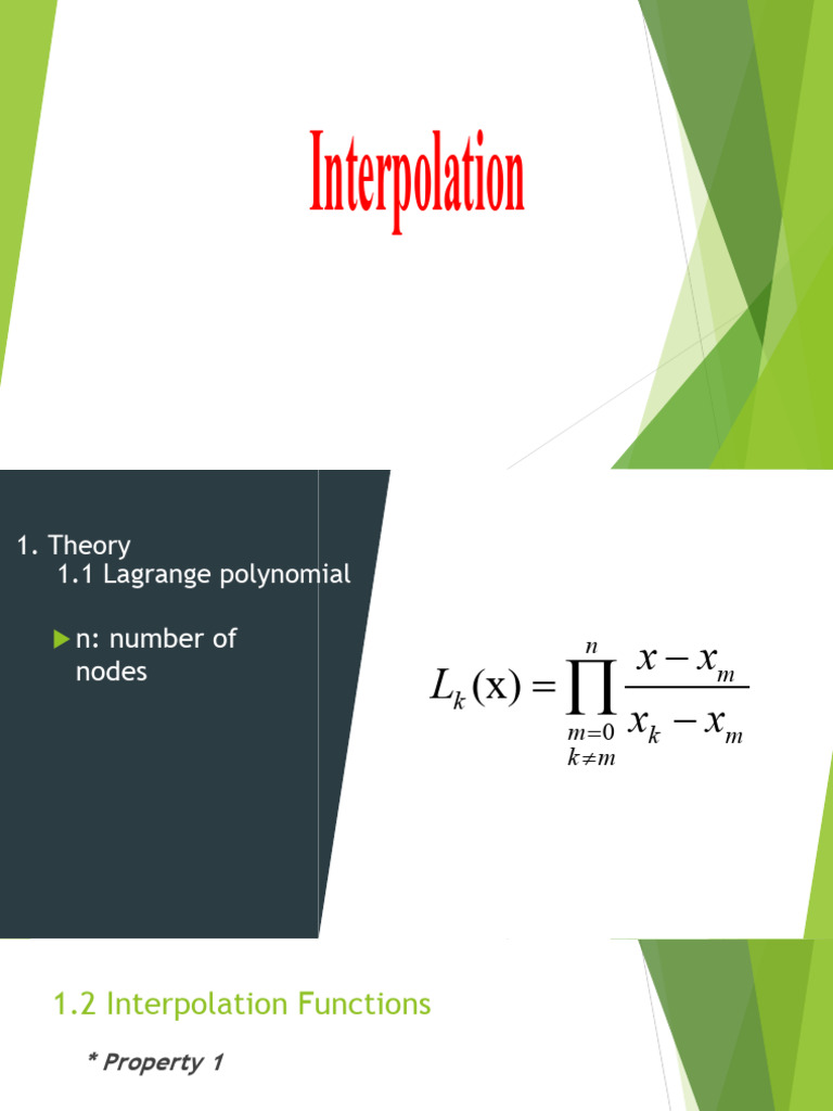 Interpolation | PDF