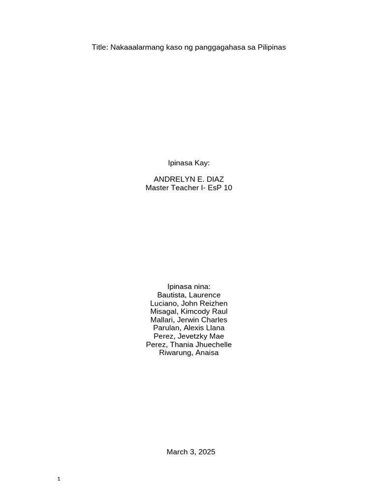 Research Template 1 | PDF