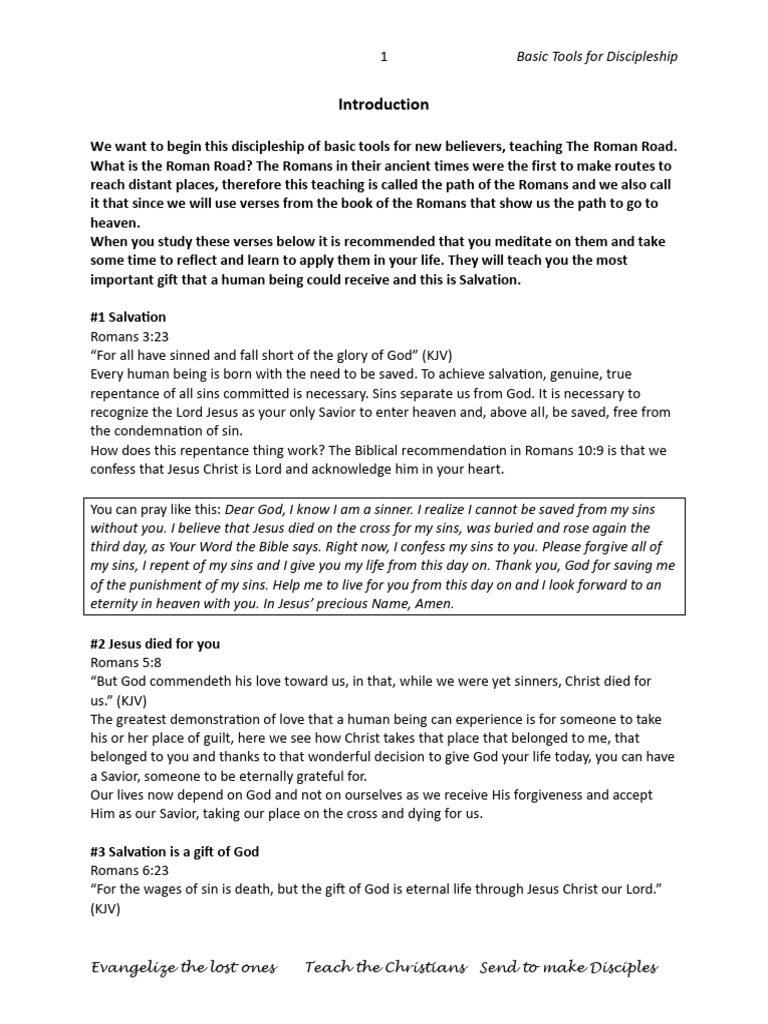 Student Basic Tools For Discipleship | PDF | Justification (Theology ...