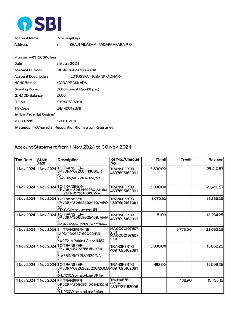 Raji April Bank Statement Final | PDF | Debits And Credits | Business Economics
