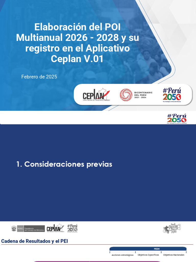 POI Multianual 2026-2028 | PDF | Planificación