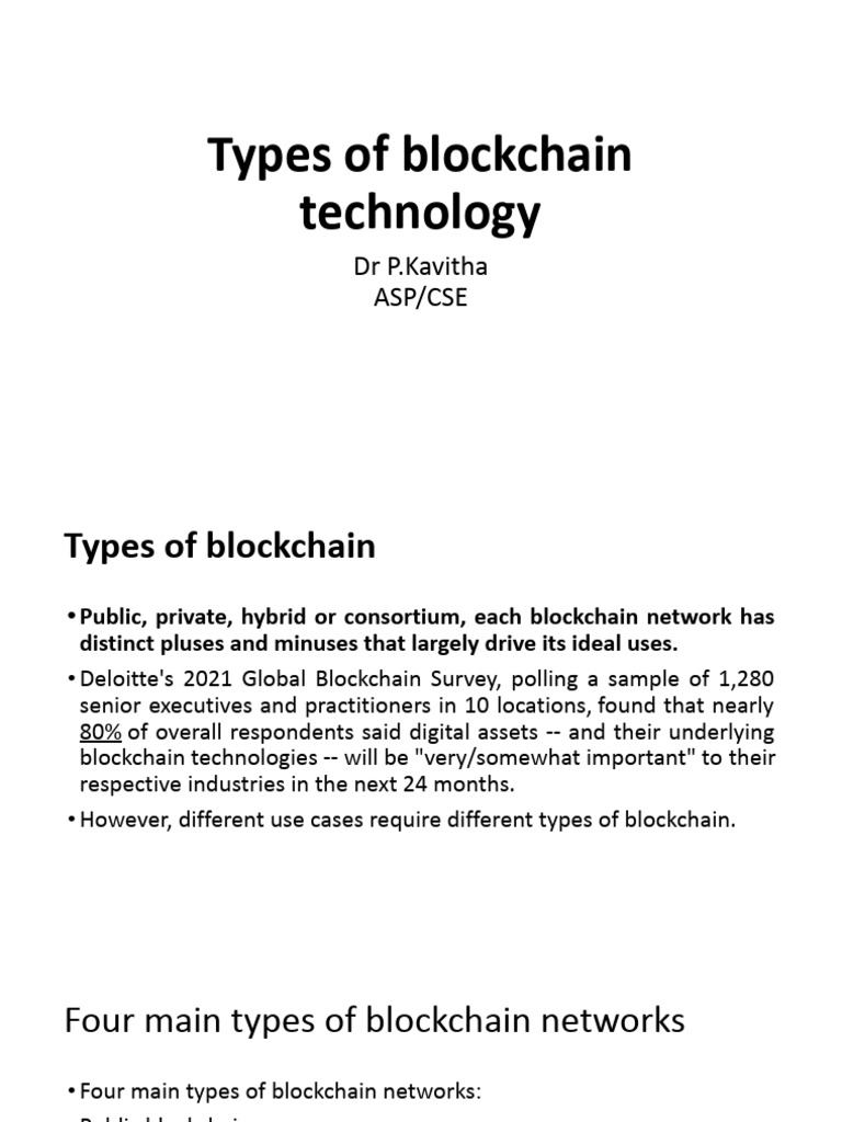 Types of Blockchain Technology | PDF | Distributed Computing | Computer Security