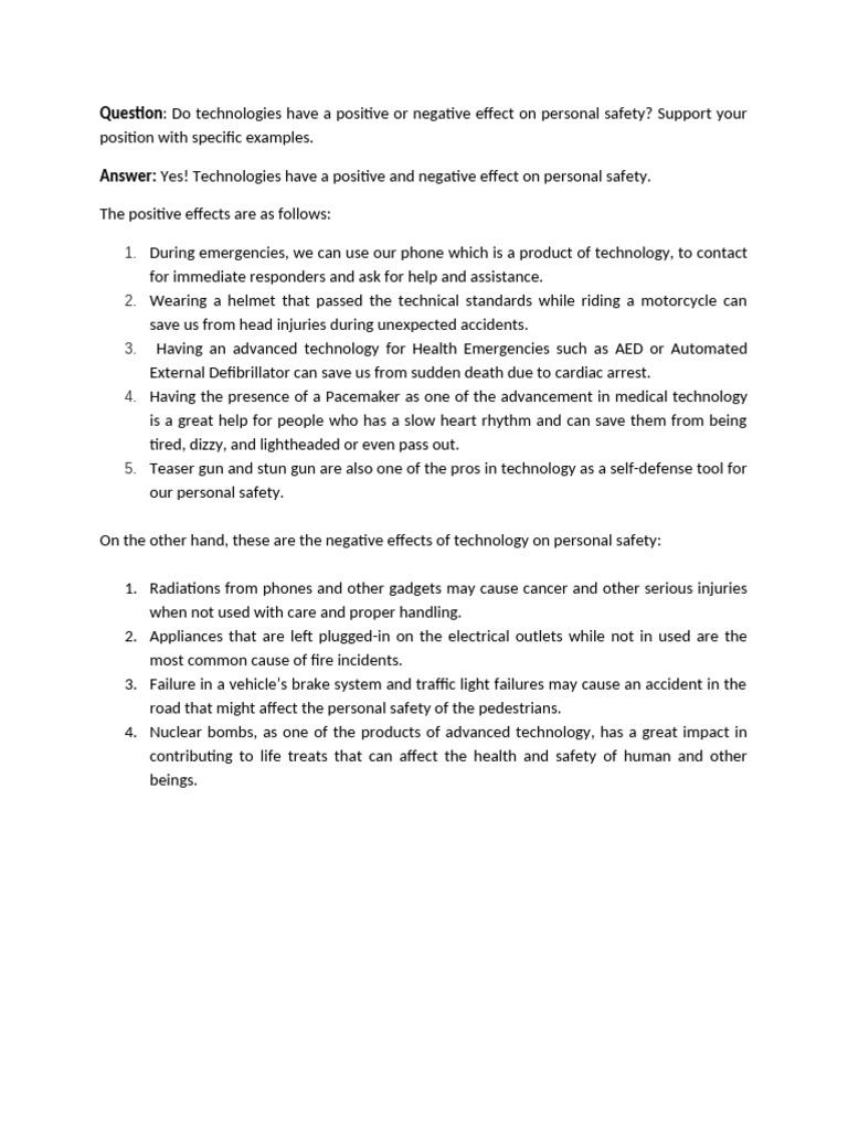 Technology Pros and Cons | PDF