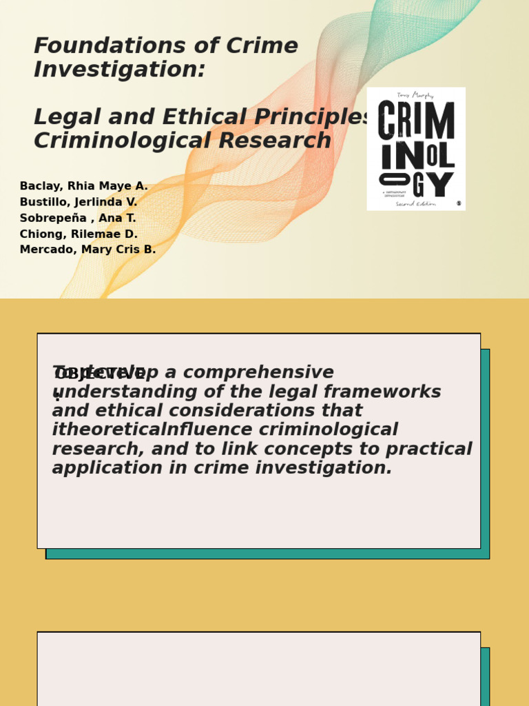 Legal-and-Ethical-Principles-in-Criminological-Research 2 | PDF ...
