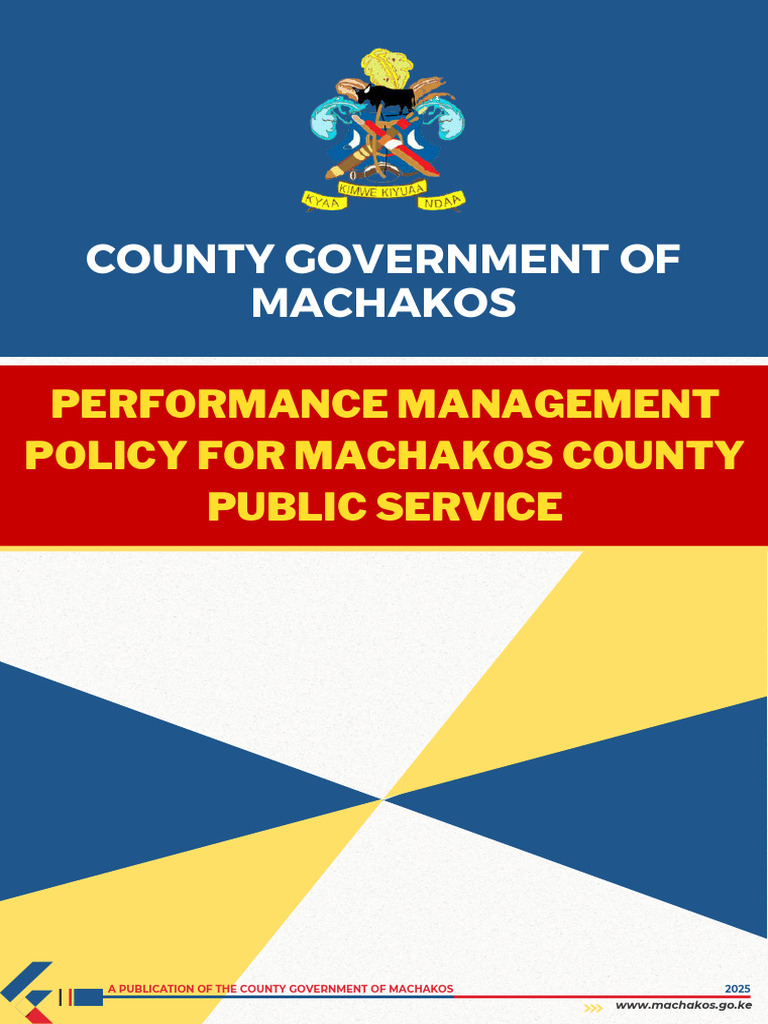 Machakos County Performance Management Policy | PDF | Performance ...