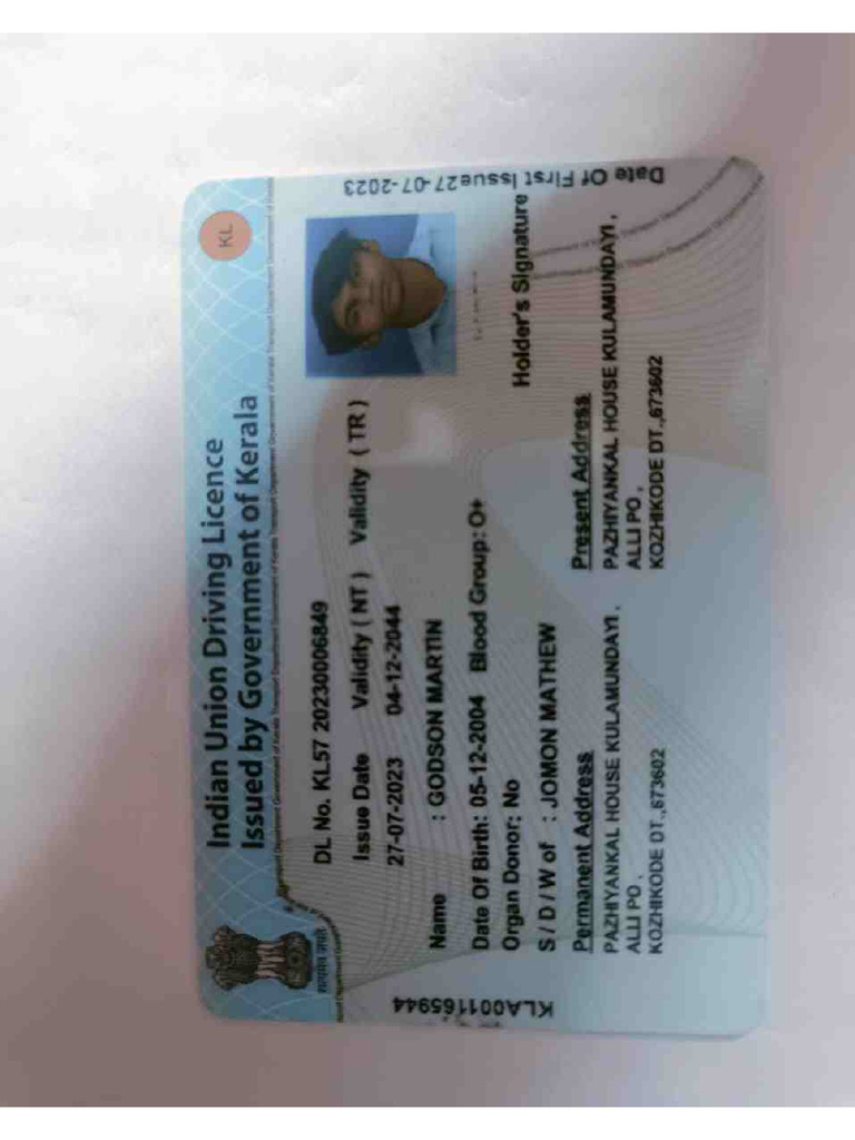 Driving Licence | PDF