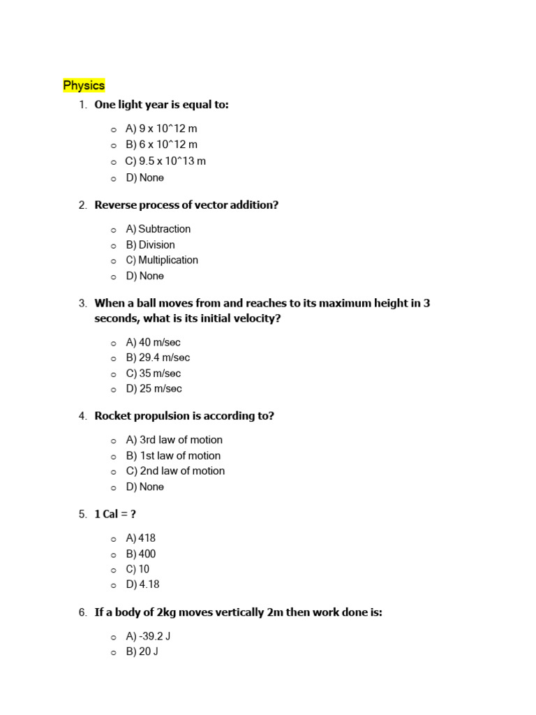 UET Paper (Unsolved) Complete | PDF | Newton's Laws Of Motion | Physics