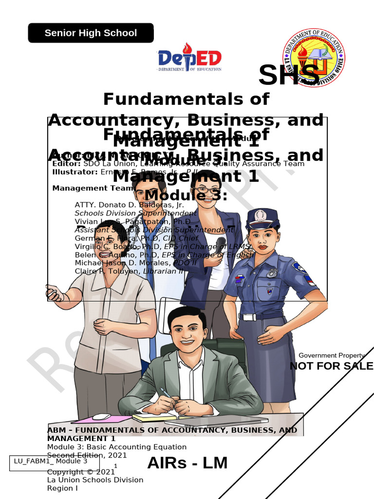 Airs LM Fabm1 Mod3 Lizaantolin 2 | PDF | Equity (Finance) | Expense