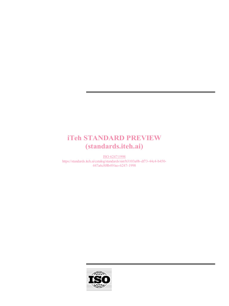 ISO-6247-1998 | PDF | International Organization For Standardization | Flow Measurement