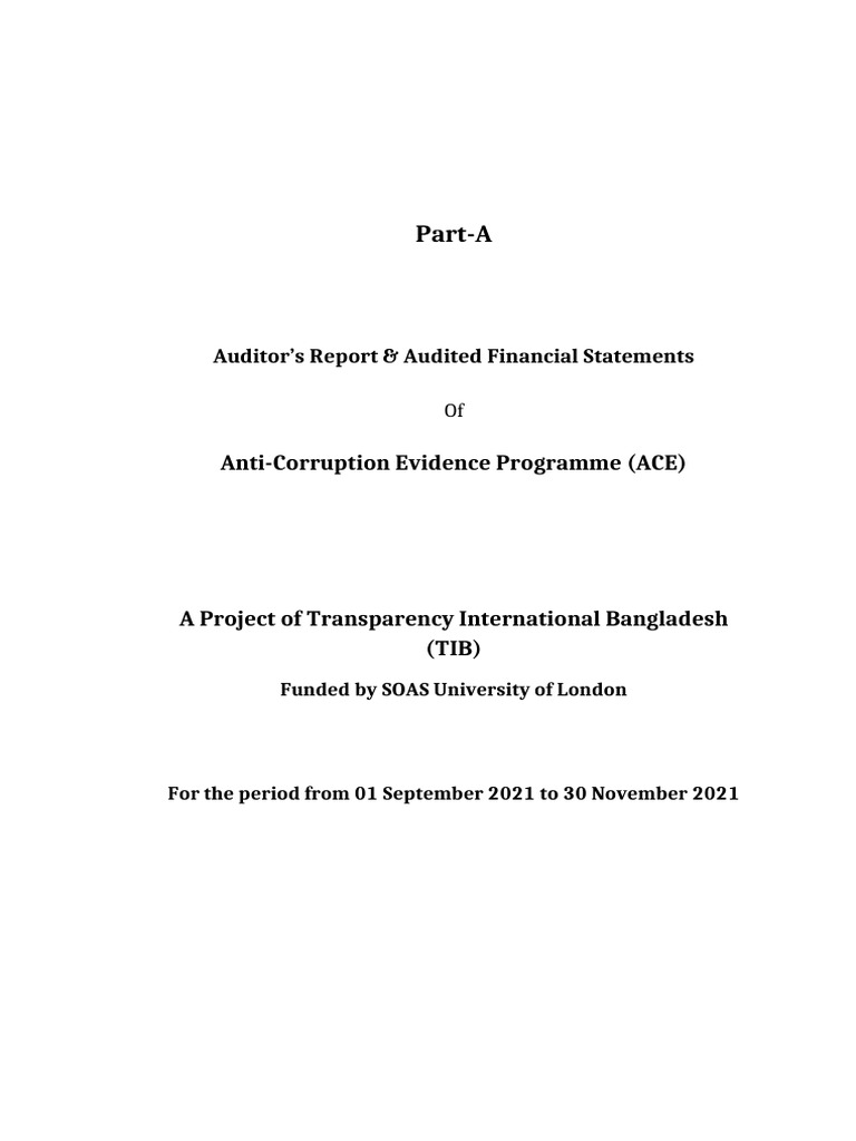 Part A Cover - ACE | PDF