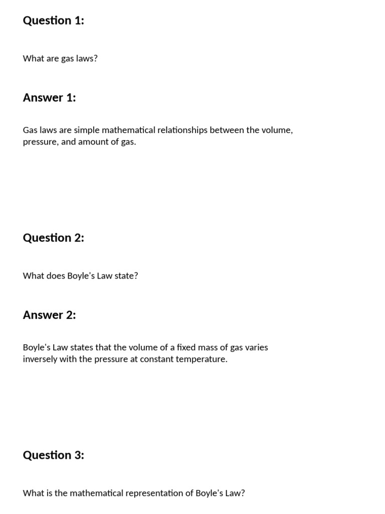 PreLab - Week 6 - Gas Laws - Pdf-Flashcards | PDF