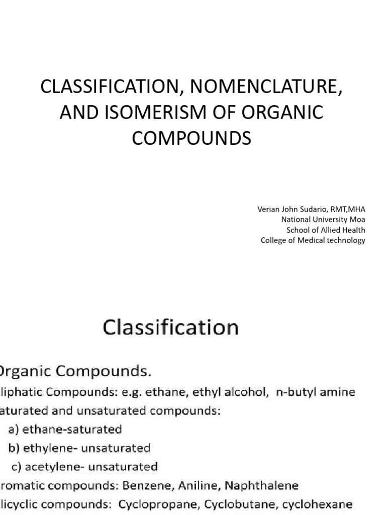 Nomenclatures Organic-Chemistry | PDF