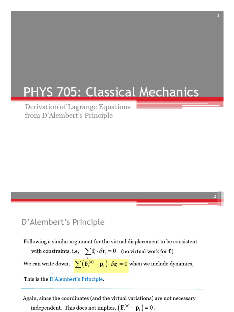 Advanced Classical Mechanics | PDF | Lagrangian Mechanics | Applied And Interdisciplinary Physics