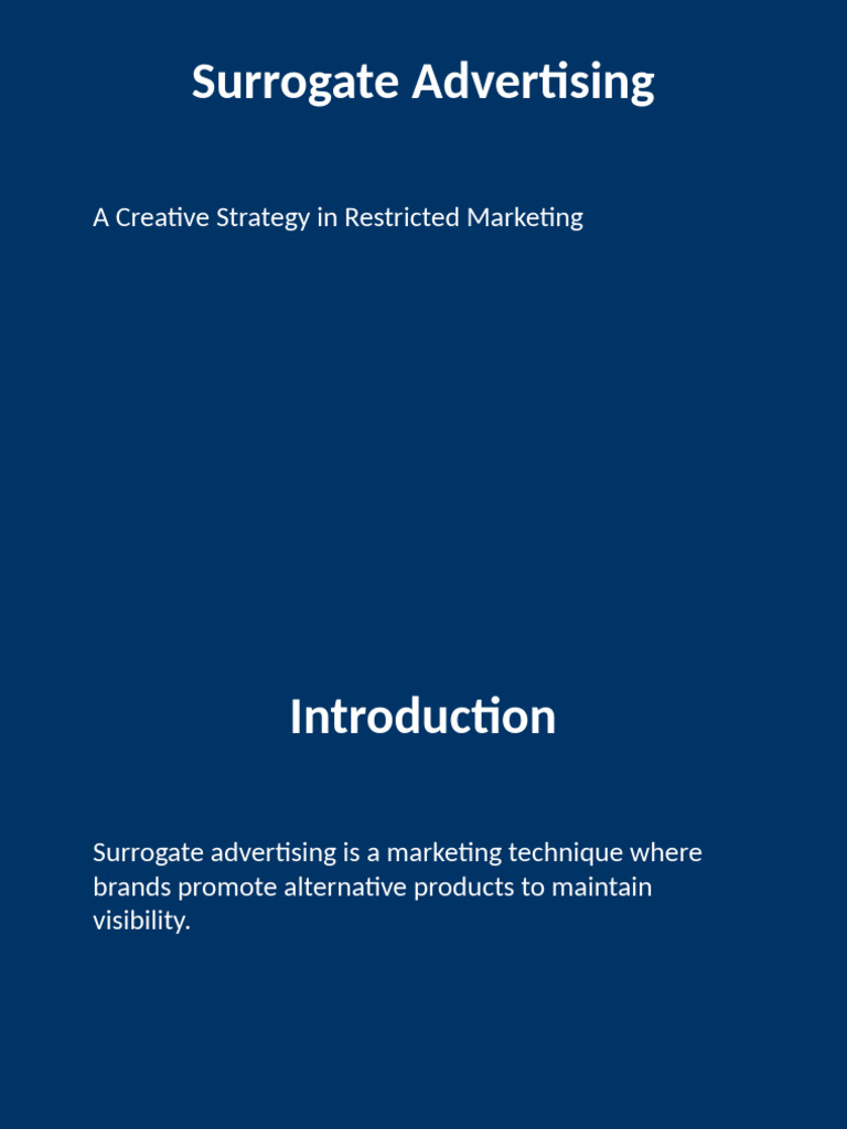 Refined Surrogate Advertising | PDF