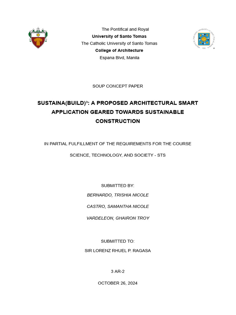 Sustaina (Build) : STS Concept Paper | PDF | Carbon Footprint | Climate ...