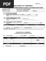 Ot Form | PDF