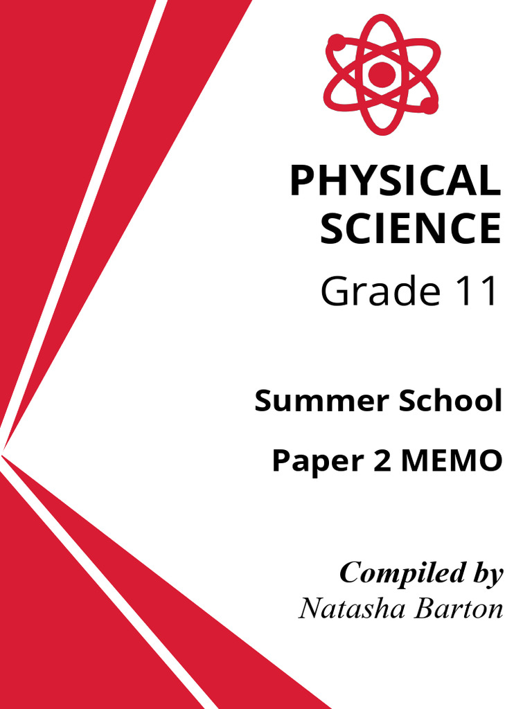 Gr11 SS PhysSci Paper2 MEMO | PDF | Gases | Classical Mechanics