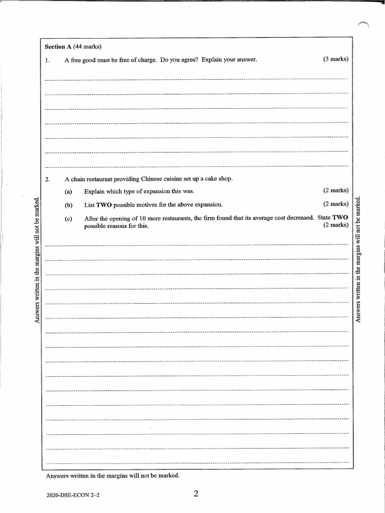 2020 Paper 2 Eng 2 | PDF