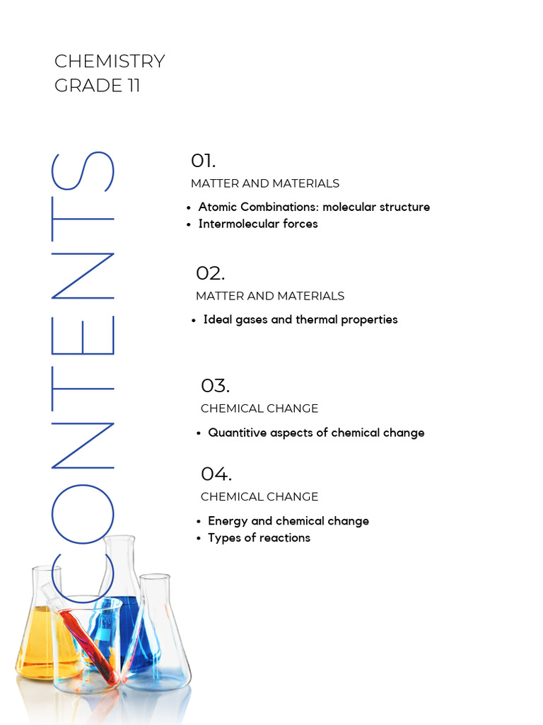 Grade 11 Chemistry & Physics Guide | PDF | Chemistry | Physics