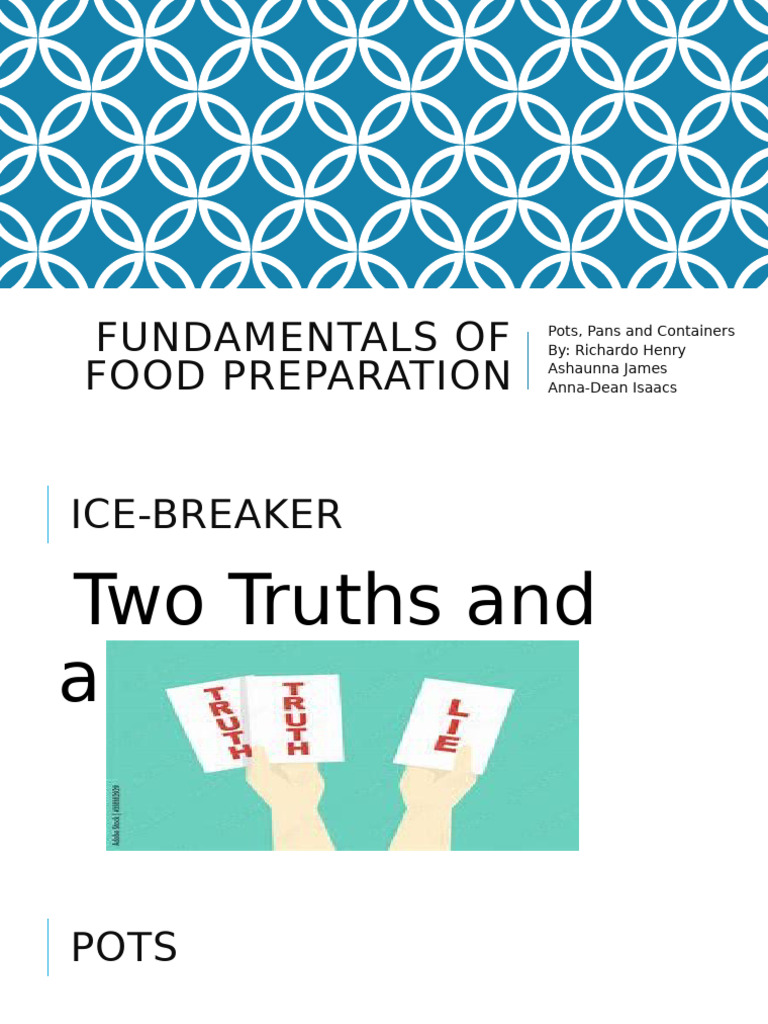 Fundamentals of Food Preparation | PDF | Cookware And Bakeware | Cast ...
