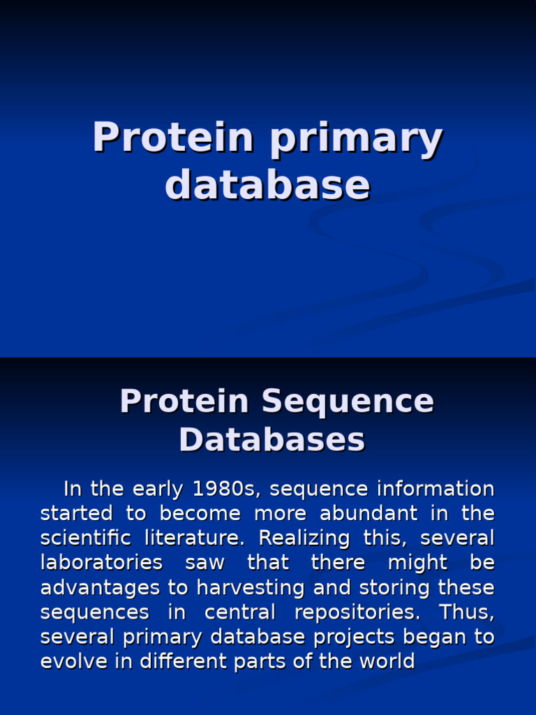 Protein Seq Databases | PDF | Proteins | Macromolecules