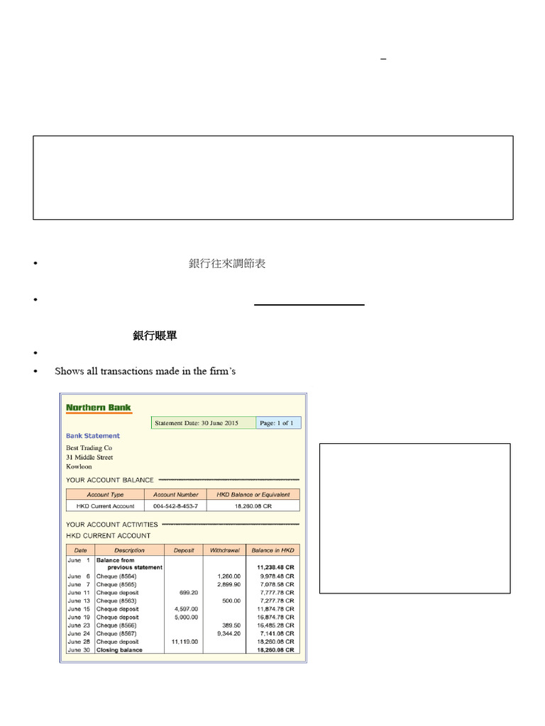 Chapter 13 Bank Reconciliation Statement | PDF | Cheque | Debits And ...