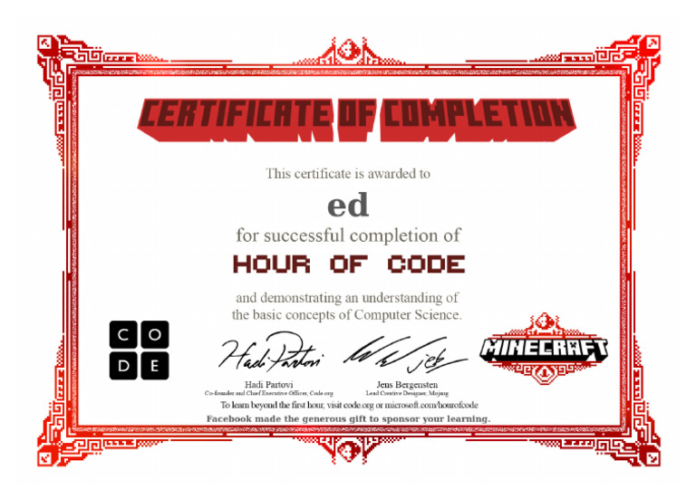 Code Certificate | PDF