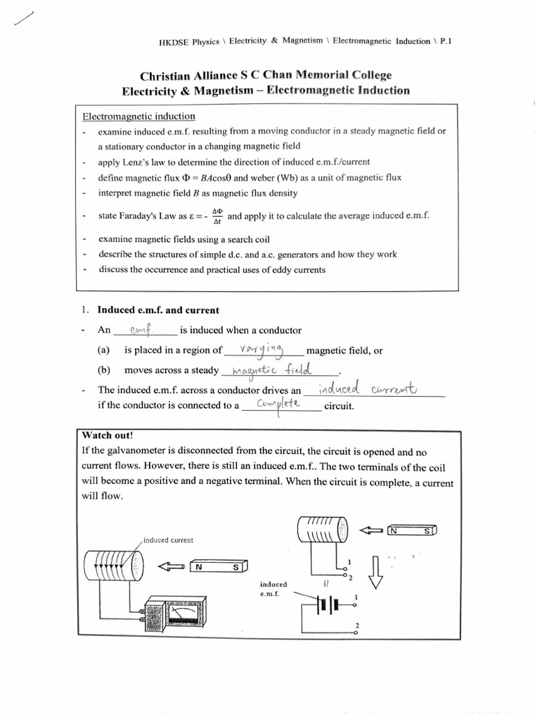 Electromagnetic Induction | PDF