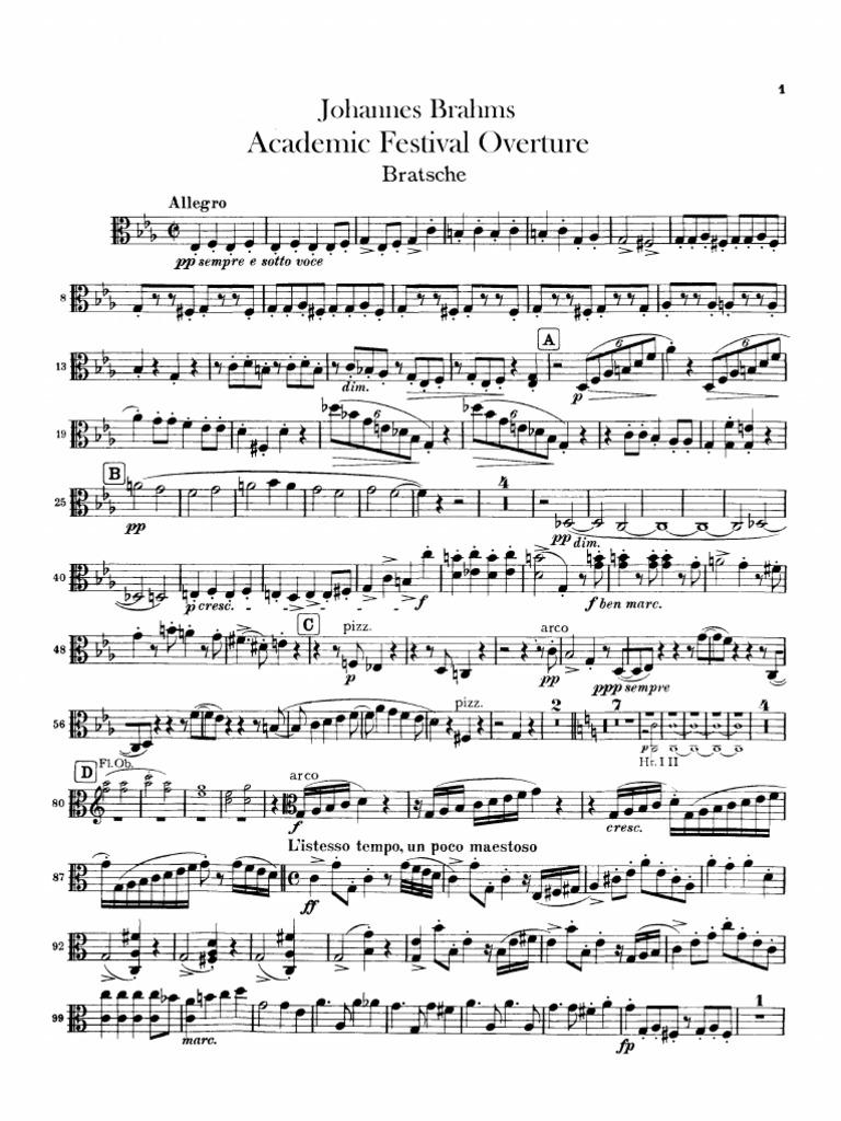 Brahms Op080.Viola | PDF